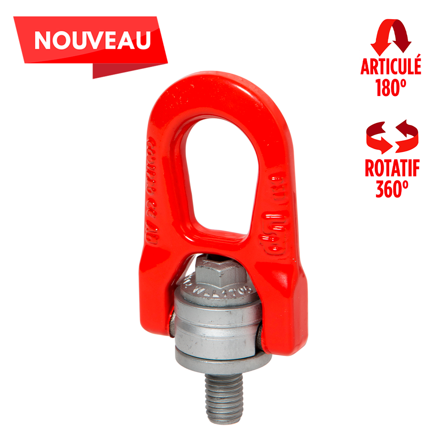 Anneau de levage à double articulation DSR Mâle - TLM 77